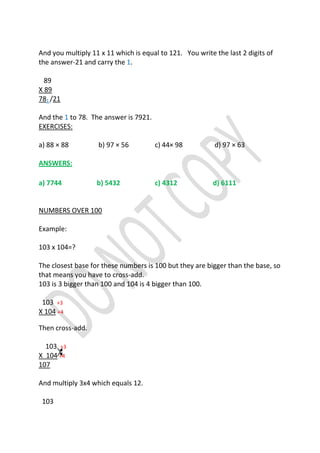 MULTIPLICATION | PDF
