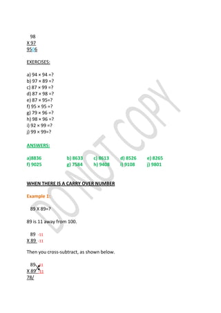 MULTIPLICATION | PDF