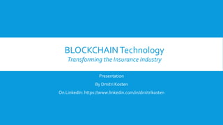 Insurance Ecosystem Presentation | PDF