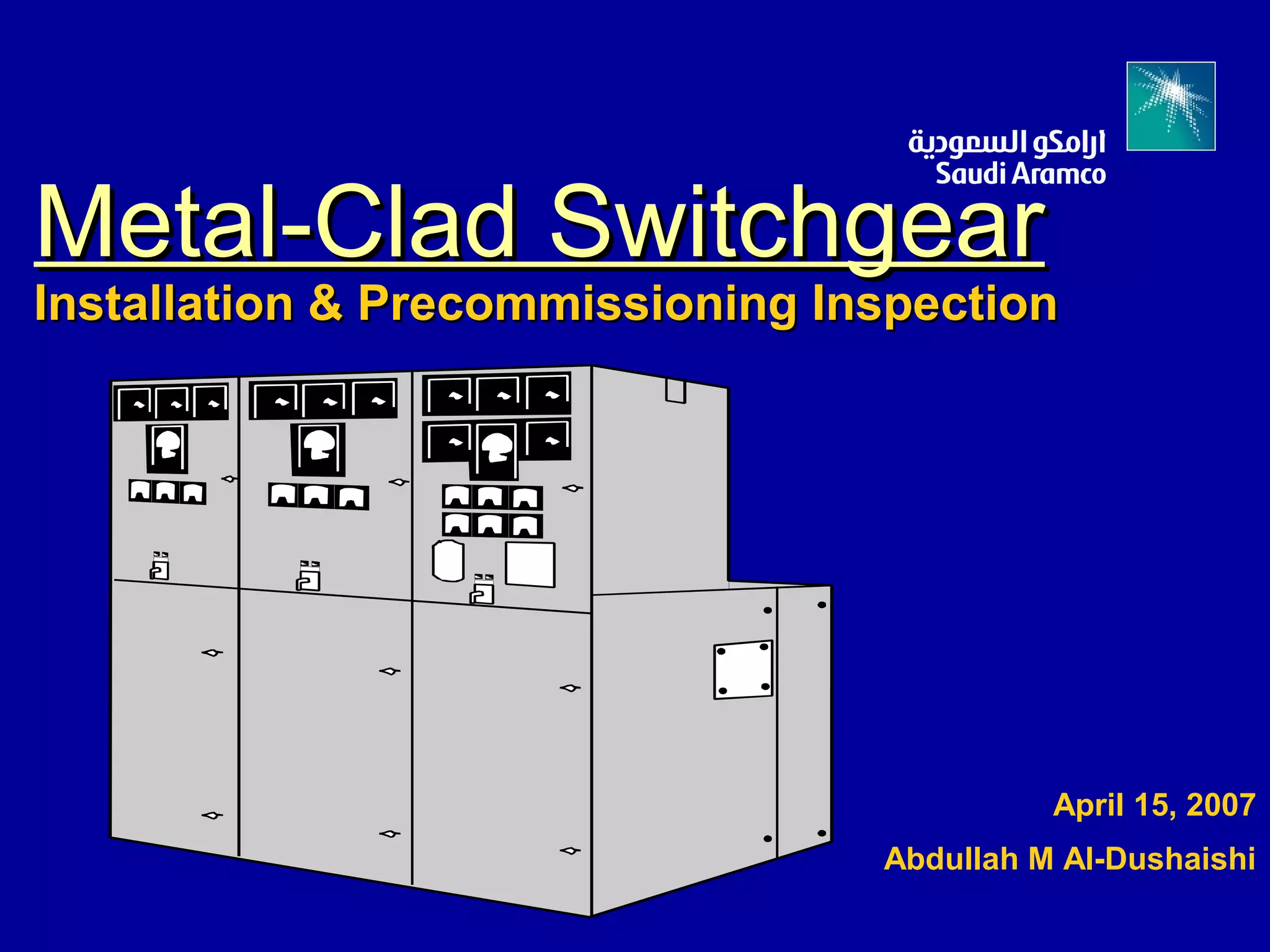 Switchgear Installation Precomissioning Inspection.PPT