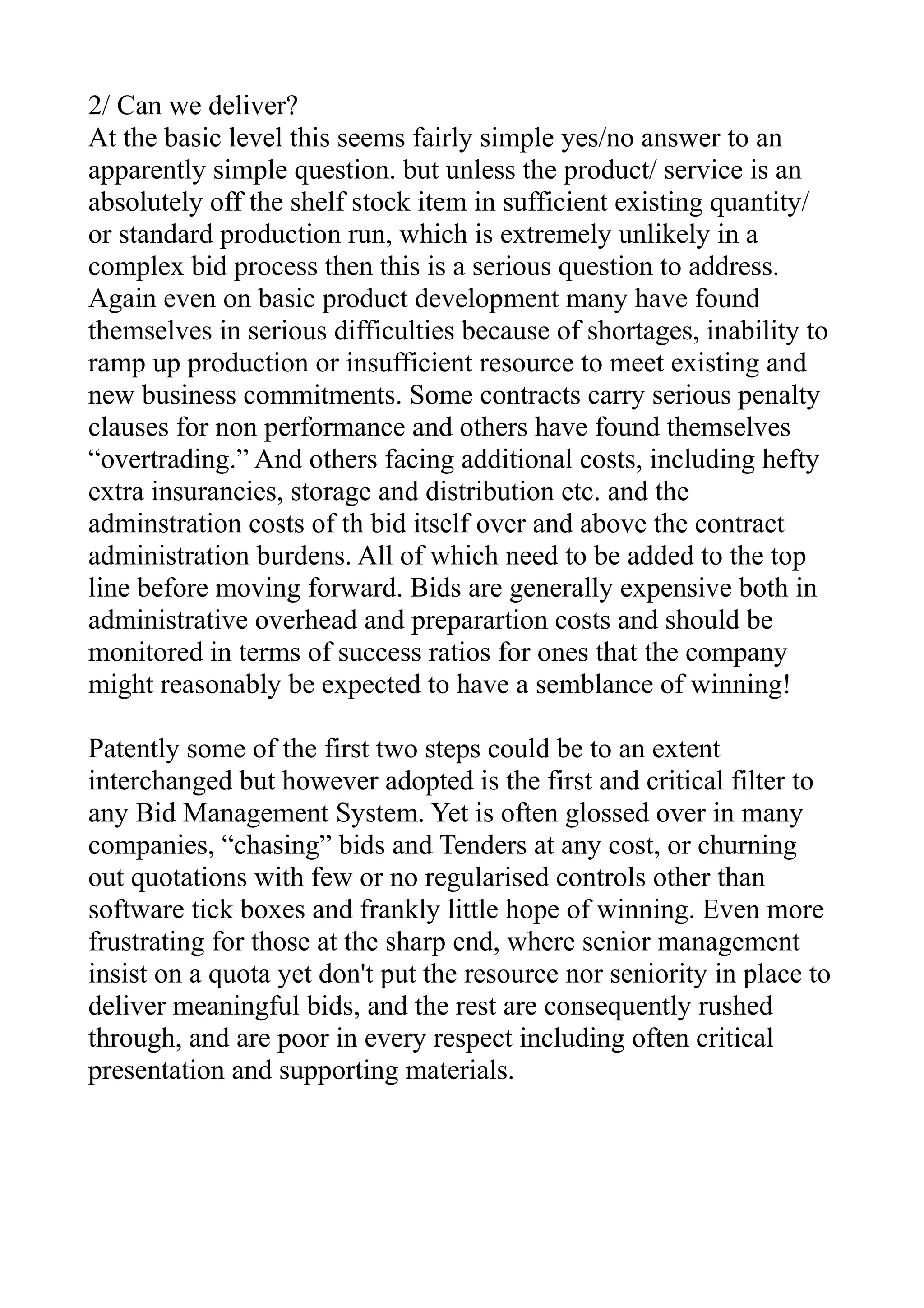 Bid management | DOC