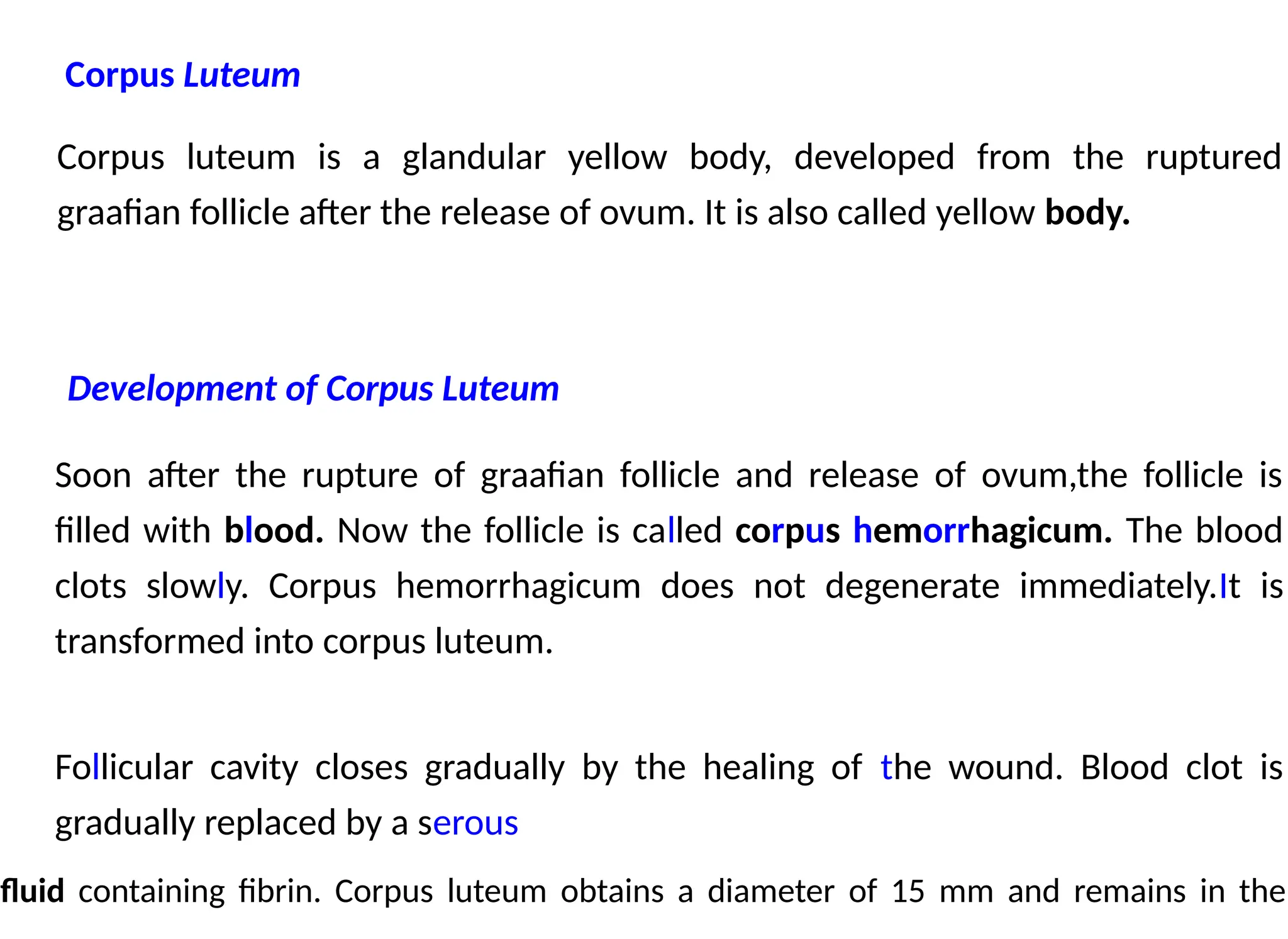 Corpus luteum female reproductive system | PDF