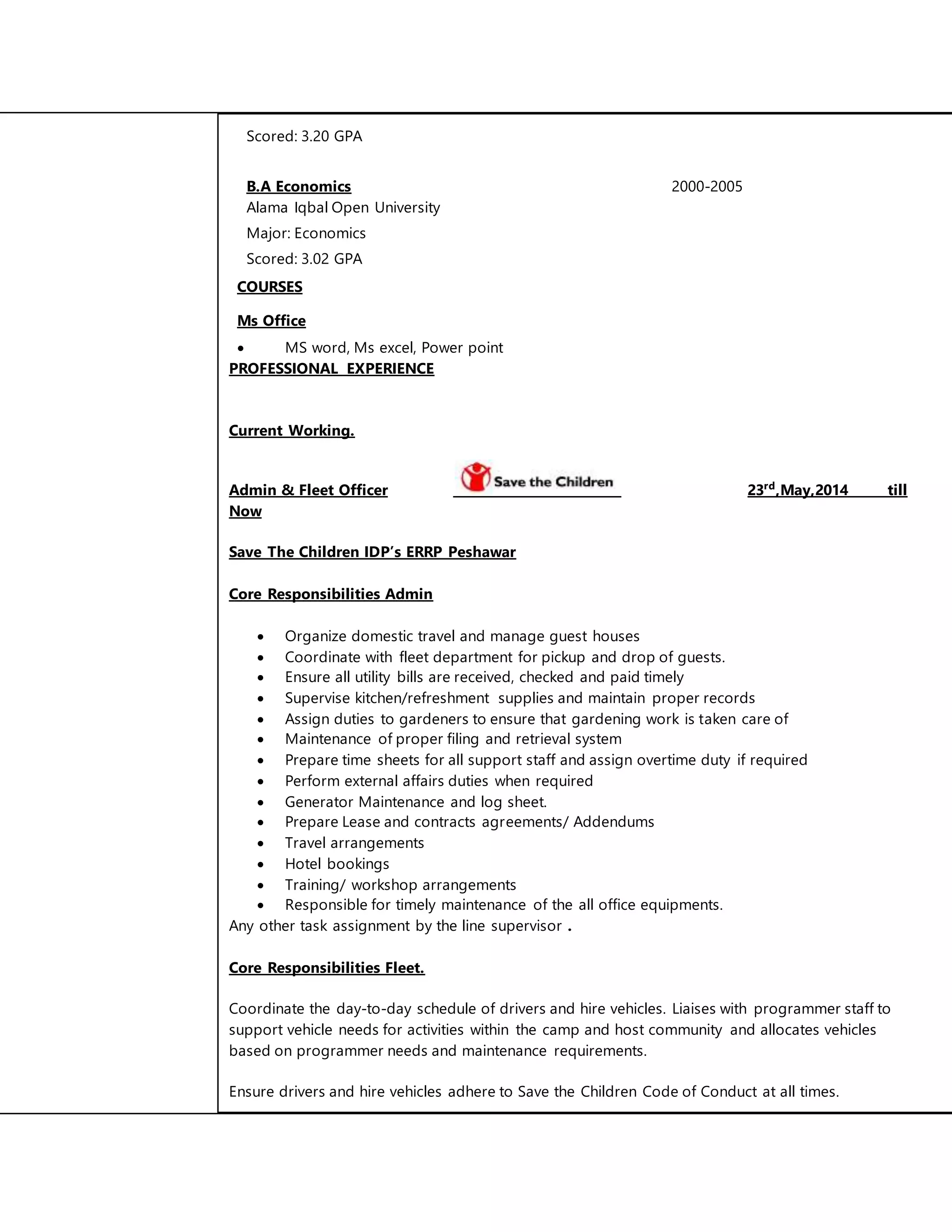 New Updated CV Wajid. 2014 | PDF