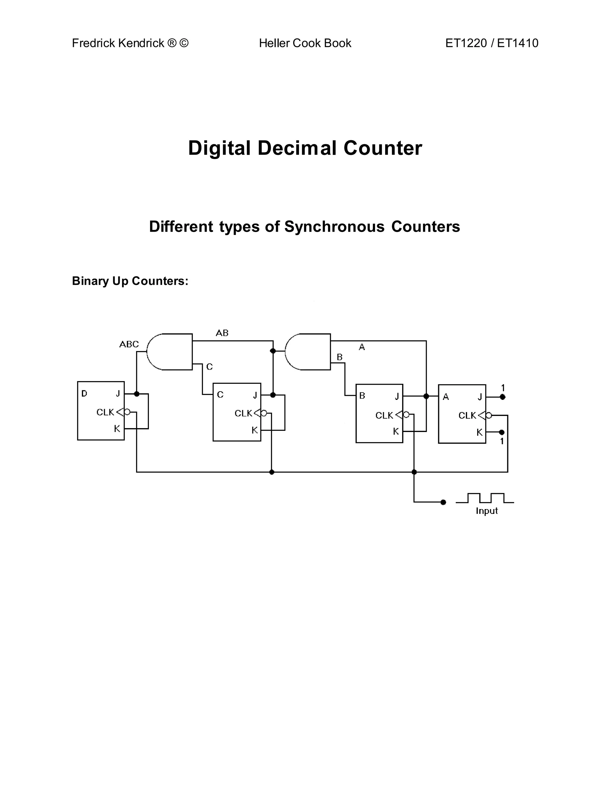 Digital Decimal Counter | DOCX