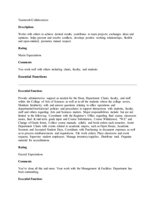 employee evaluation | DOCX