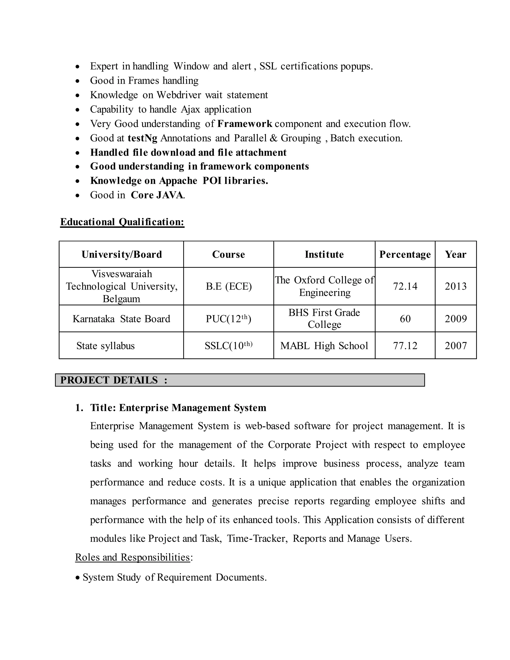 Savitha_Resume | DOC