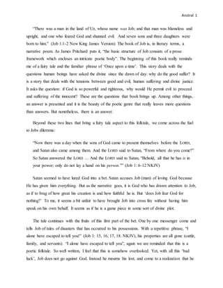 The Story of Job | DOCX