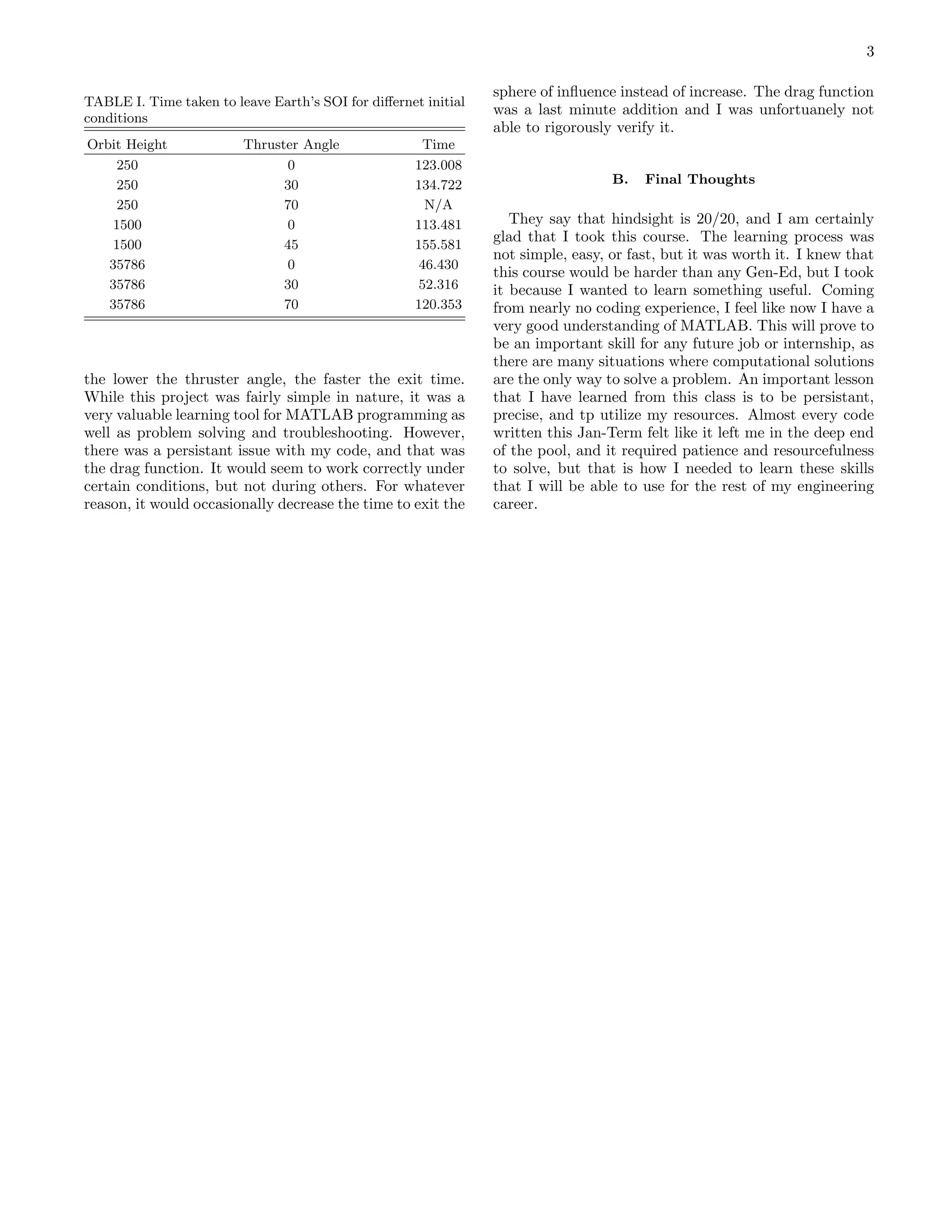 Computational Physics Final Report (MATLAB) | PDF