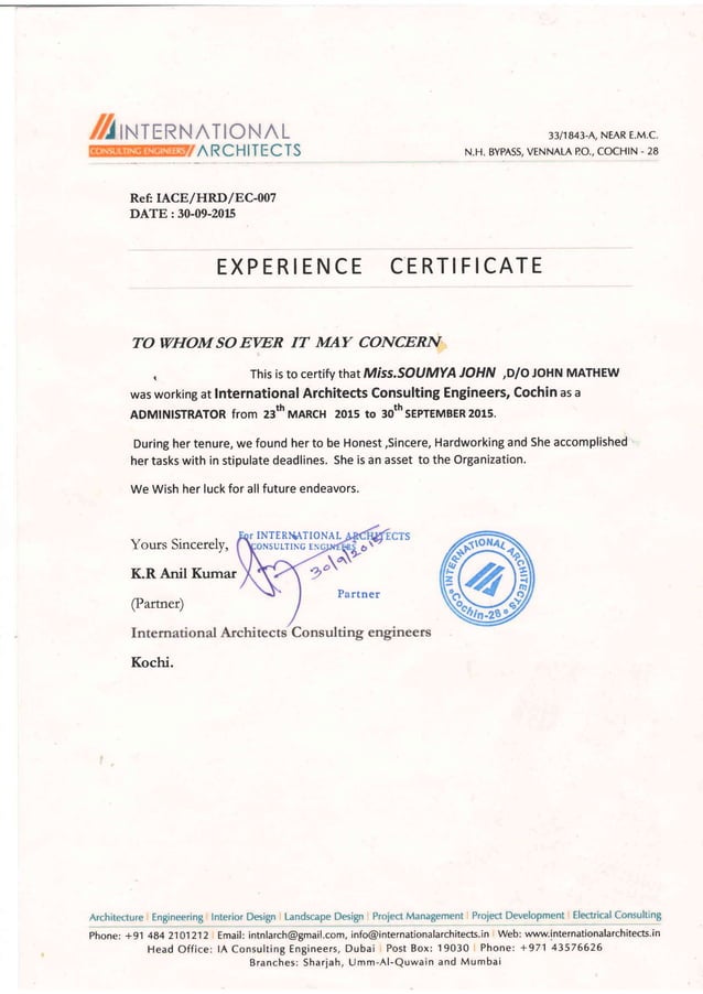 SOUMYA EXPERINCE CERTIFICATE.PDF