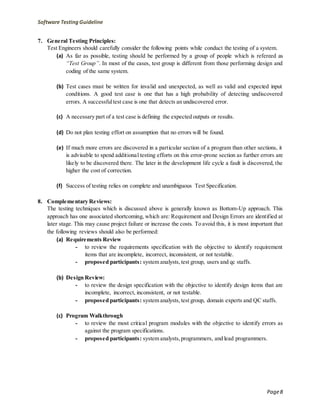 6. Testing Guidelines | DOCX