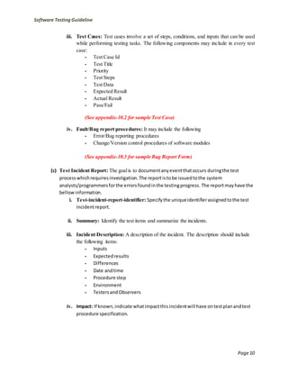 6. Testing Guidelines | DOCX