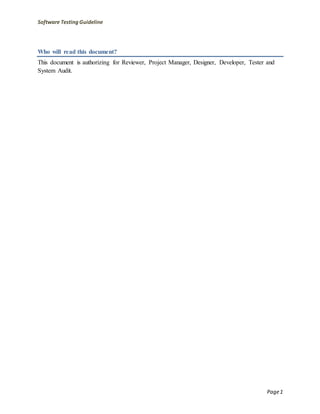 6. Testing Guidelines | DOCX