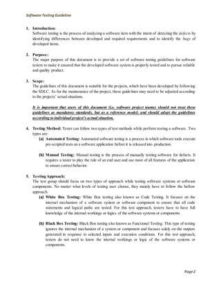 6. Testing Guidelines | DOCX