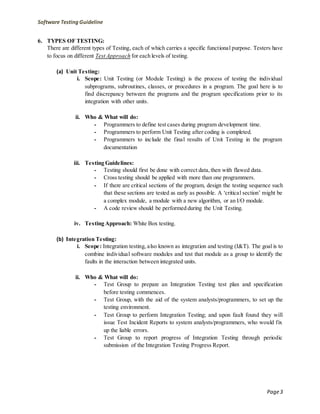 6. Testing Guidelines | DOCX