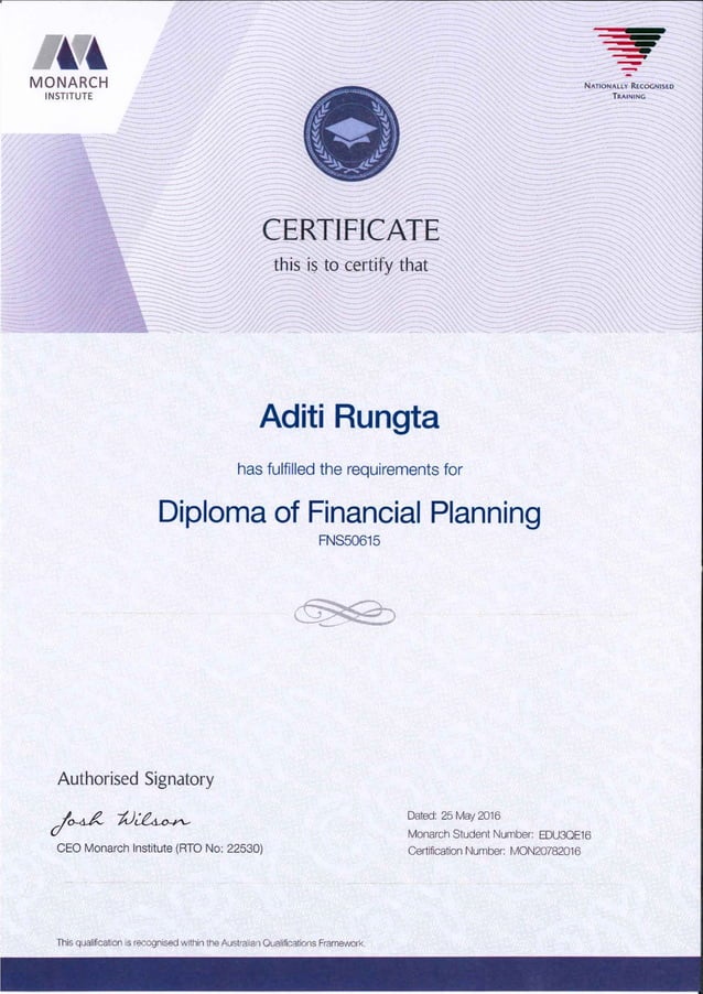 DFP+SMSF Certificate | PDF