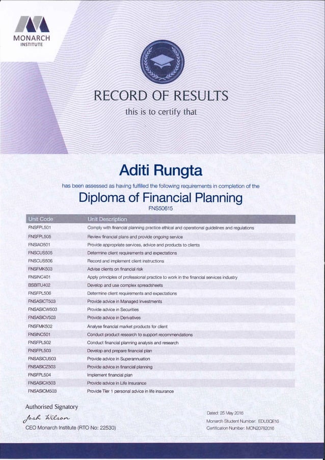 DFP+SMSF Certificate | PDF