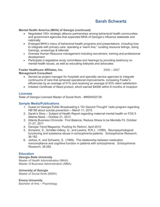 Sarah Schwartz Resume | PDF