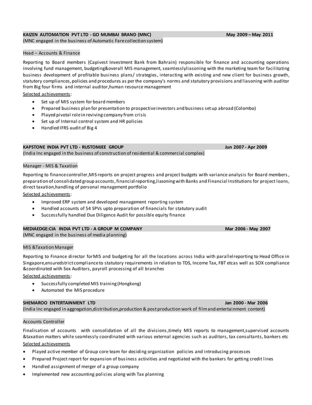 Nilesh K Raut_Resume_Sept 16 | PDF