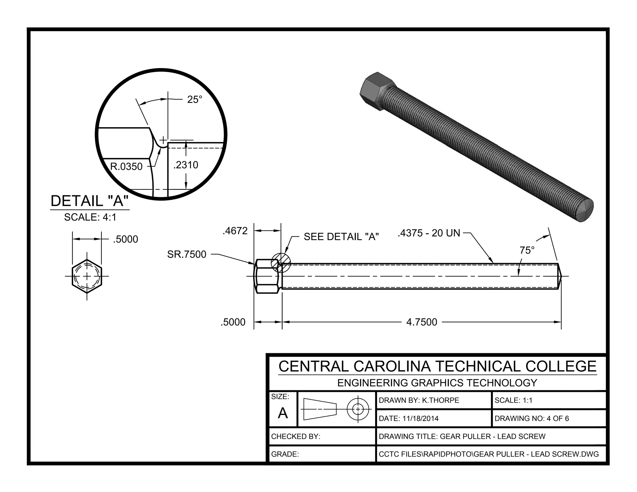 GEAR PULLY - LEAD SCREW-Layout1 | PDF