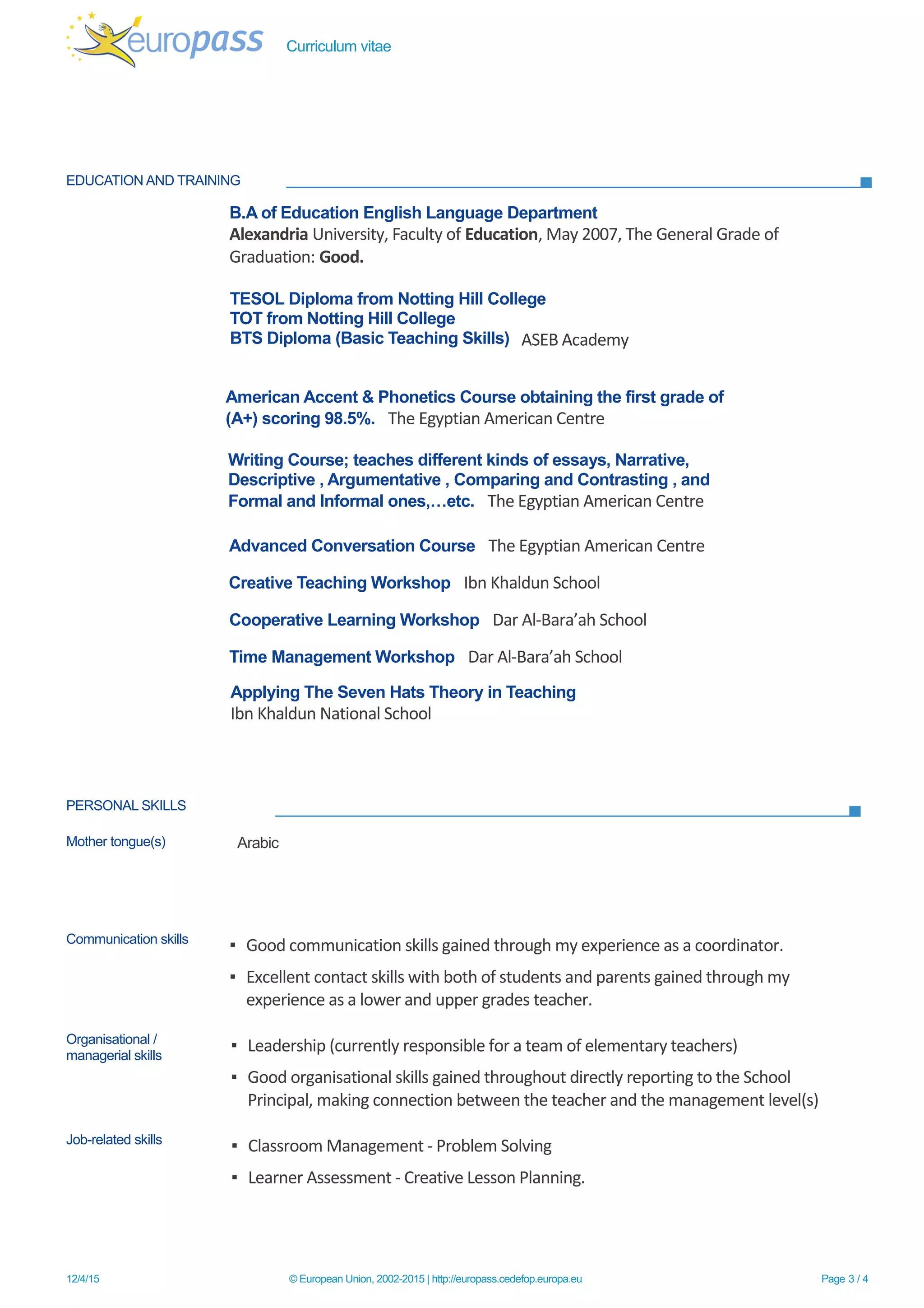 Asmaa Elfeky last updated CV | DOC