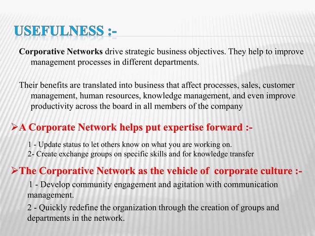 corporate networking basics | PPT