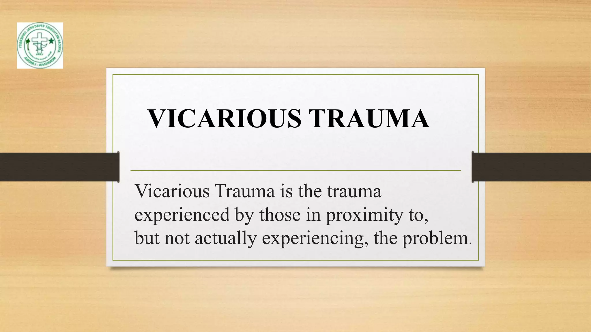 Vicarious Trauma Survey Preliminary Analysis | PPT