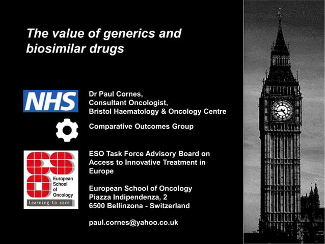 The value of generics and biosimilar drugs | PPT