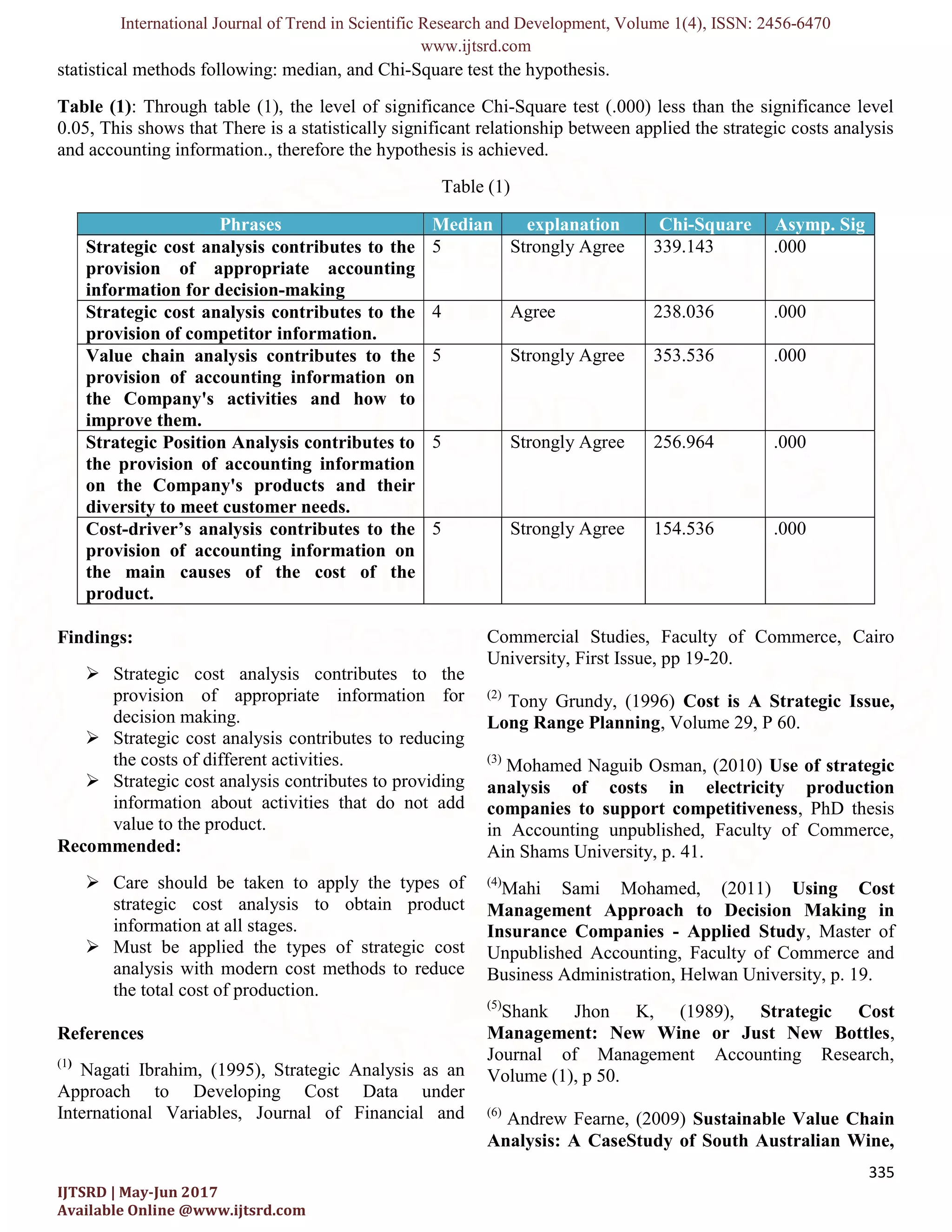 Impact of Strategic Cost Analysis on Accounting Information | PDF