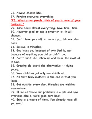 45 lessons life taught me | DOCX