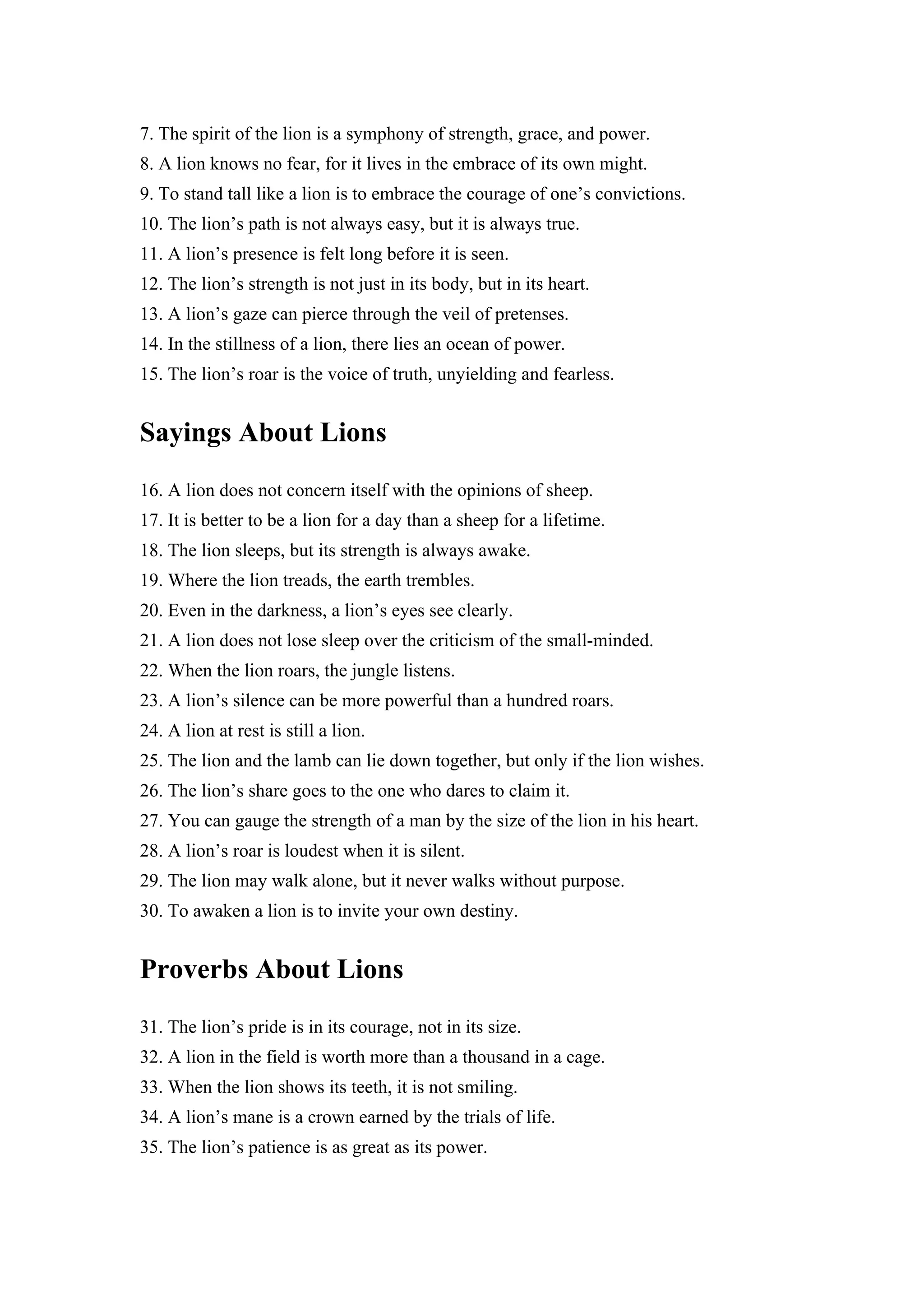 45 Lion Quotes, Sayings, and Proverbs.docx