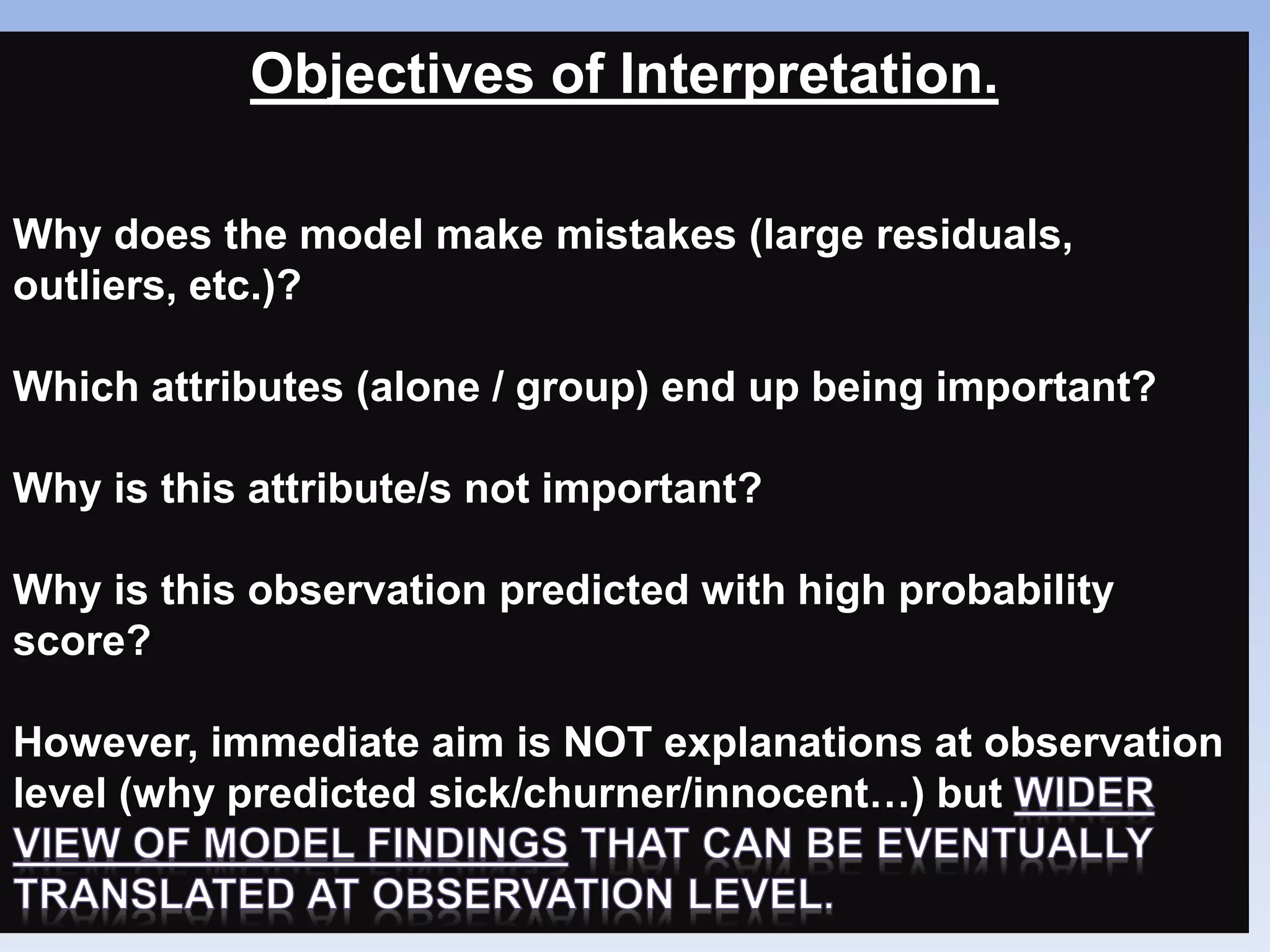 Visual Tools for explaining Machine Learning Models | PPT