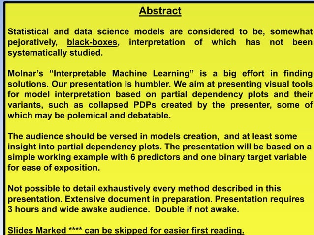 Visual Tools For Explaining Machine Learning Models Ppt