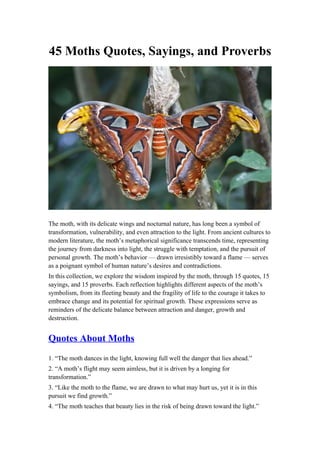 45 Moths Quotes, Sayings, and Proverbs.docx