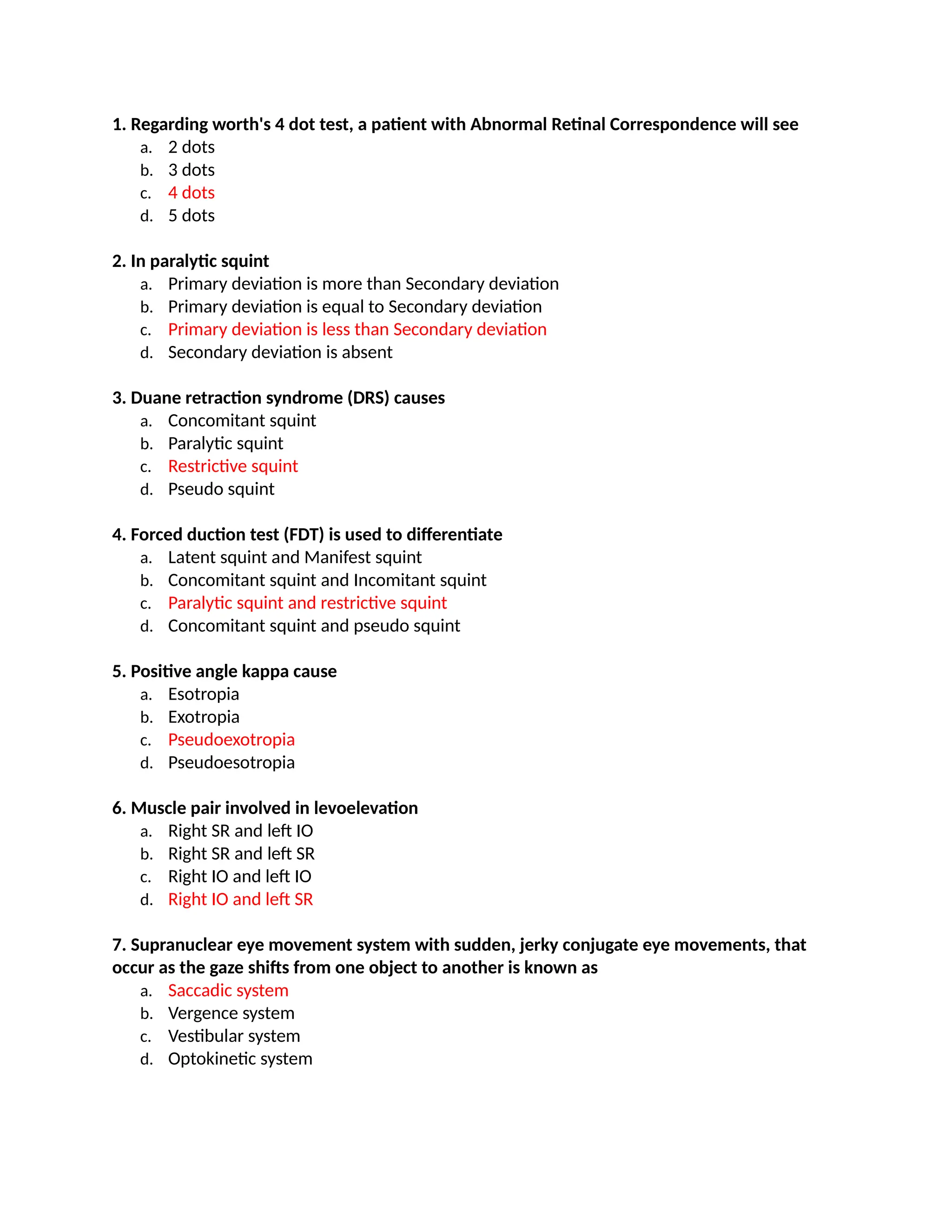 45 Multiple Choice Questions (MCQS) - Extra-ocular muscles and Squint.docx