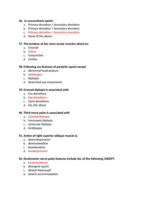 45 Multiple Choice Questions (MCQS) - Extra-ocular muscles and Squint.docx