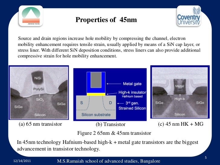 45nm transistor properties