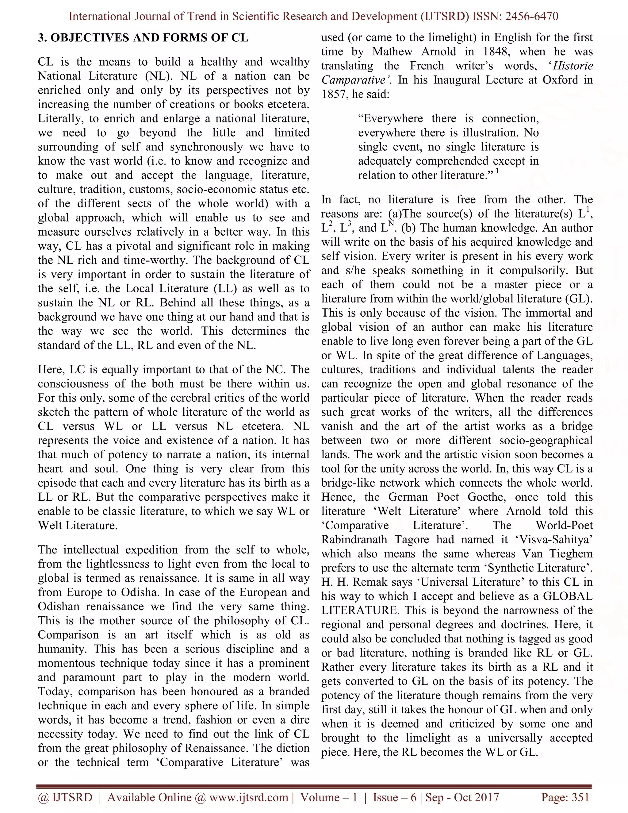 On Comparative Literature | PDF