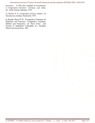 On Comparative Literature | PDF
