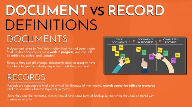 Records vs Documents: The Difference and How Best to Manage Them