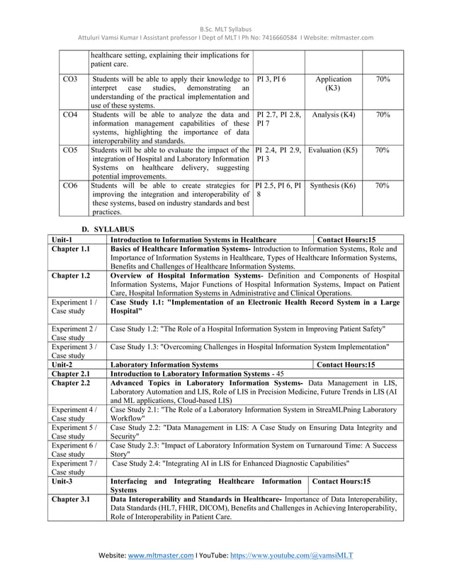 45_Program Elective course - III (Laboratory and Hospital information ...