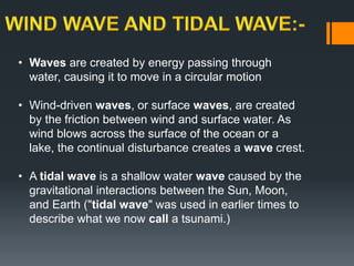 wave power and wind wave powered car | PPTX