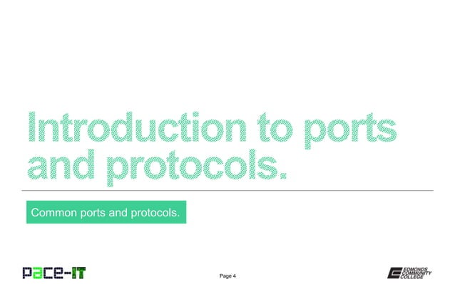 Pace IT - Common Ports and Protocols | PPTX | Computer Networking ...