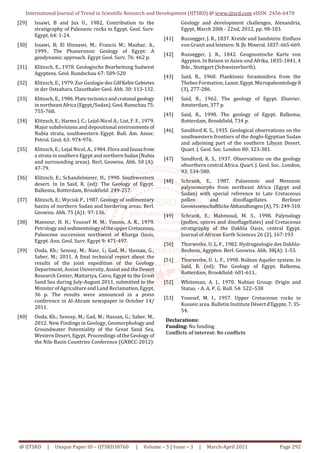 The Nubia Sandstone Nubia Group , Western Desert, Egypt An Overview | PDF