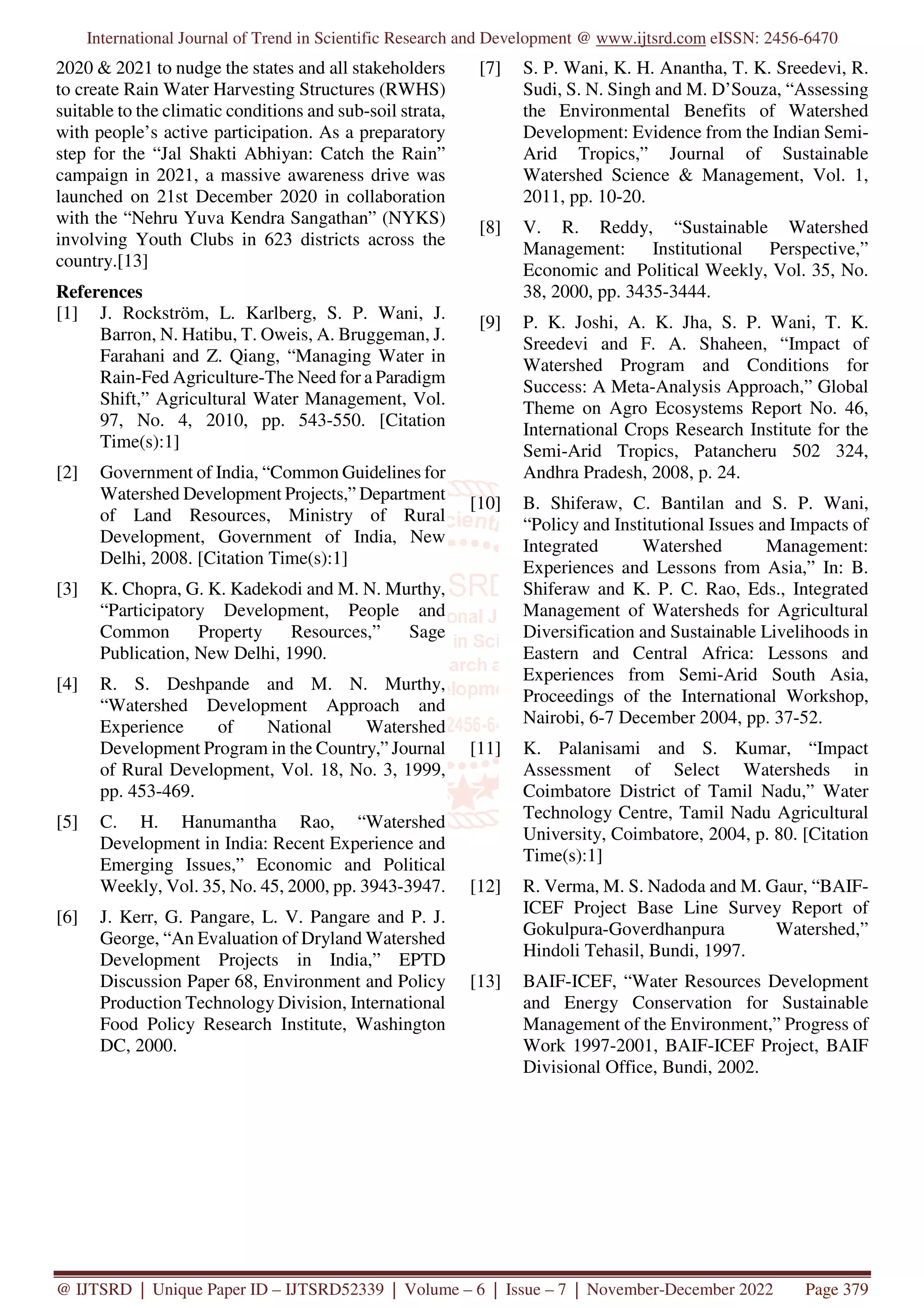 Watershed and Agriculture Management in Rajasthan | PDF