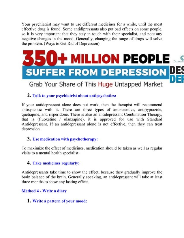 45 ways to get rid of depression - Depression Cure - https ...