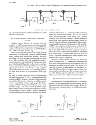 FPGA based Data Scrambler for Ultra-Wideband Communication Systems | PDF