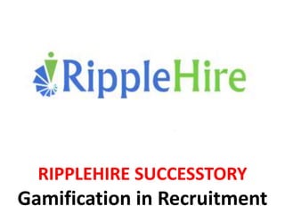Ripplehire success story - Gamification in recruitment - Manu Melwin ...