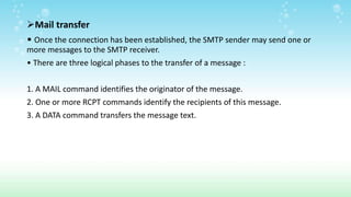 Simple Mail Transfer Protocol | PPTX
