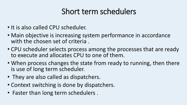Scheduling Definition, objectives and types Scheduling Definition, objectives and types