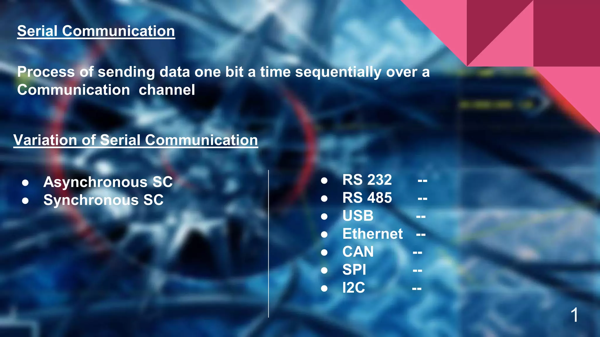 Serial Communication & Embedded System Interface | PPTX